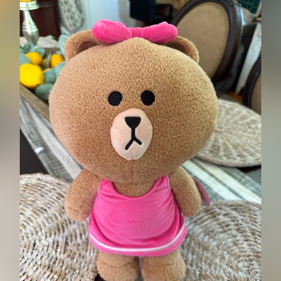 Toys | Gund Line Friends Standing Choco Girl Bear 14 Plush Plushie ...